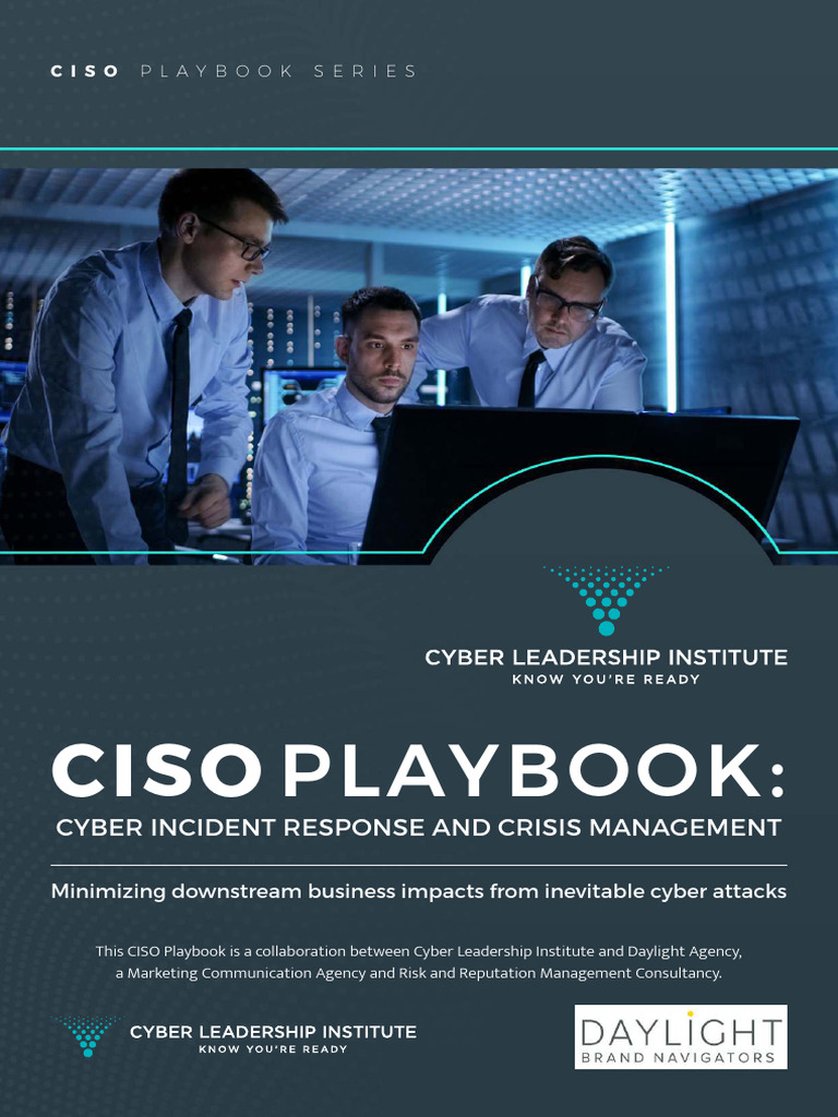 CISO Playbook: Cyber Incident Response | PDF | Security | Computer Security