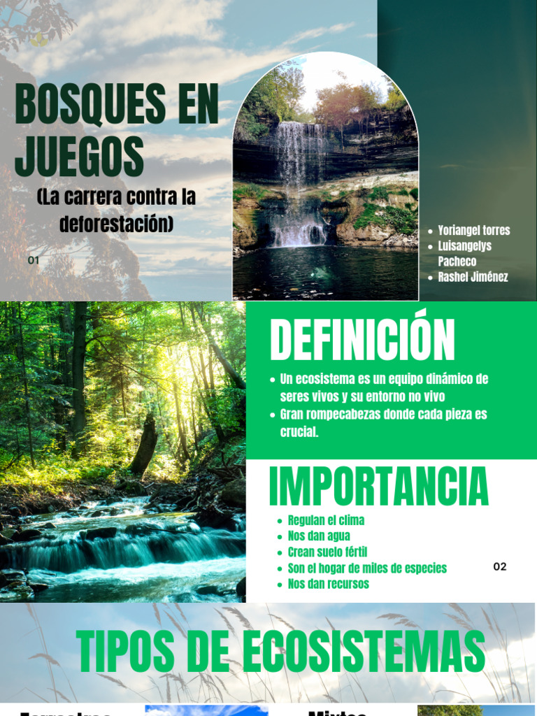Green and White Modern Exploring Ecosystems Presentation PDF | PDF