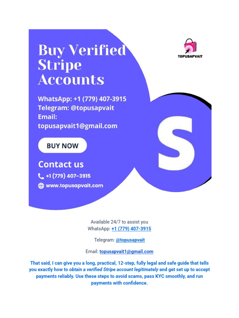 12-Step Guide to Verified Stripe Account | PDF