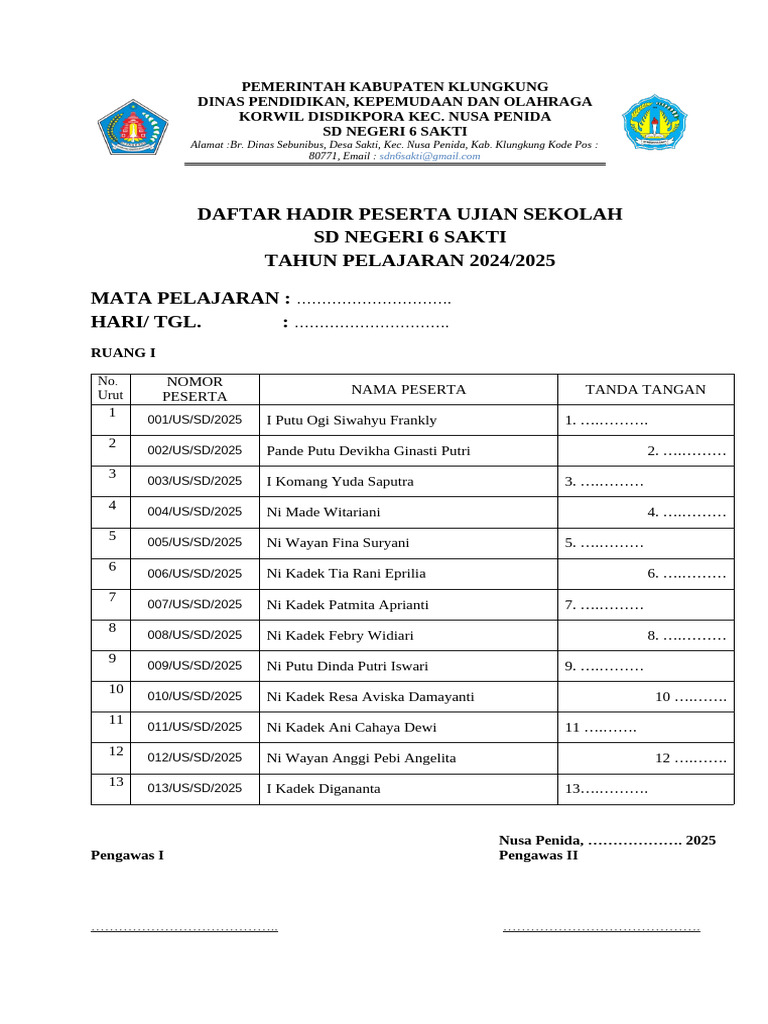 Berita - Acara & Daftar Hadir | PDF