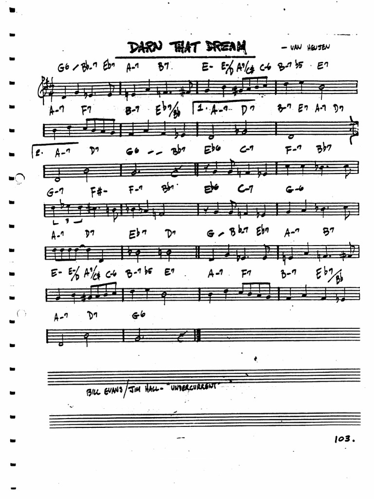 Darn That Dream | PDF