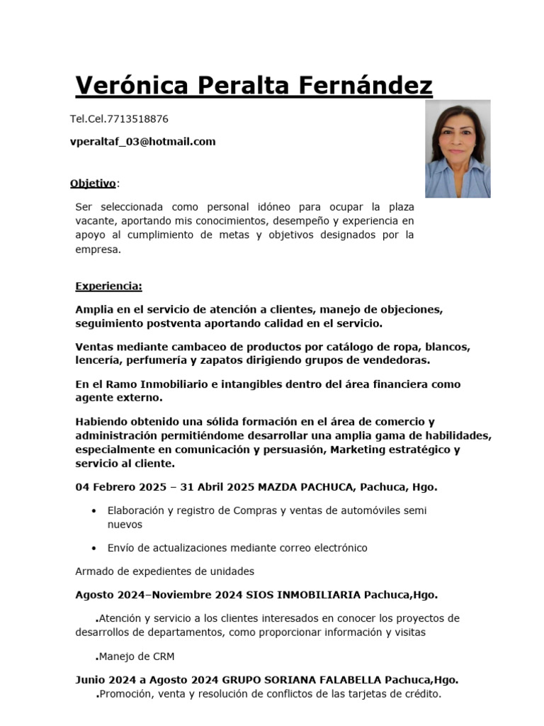 VPF CV F | PDF