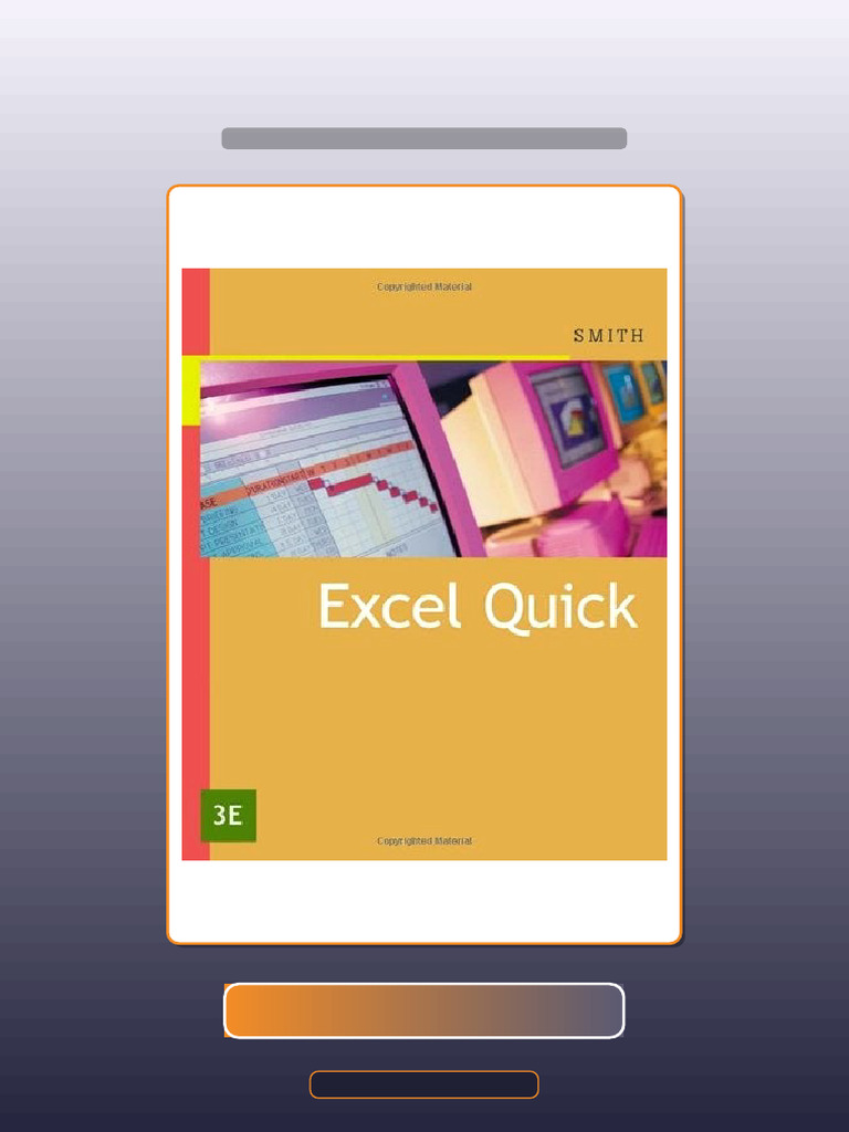 Excel Quick 3rd Edition Get It Now | PDF | Science | Multiple Choice