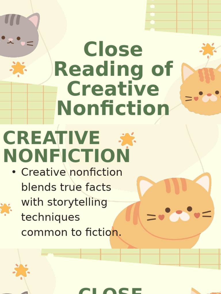 Close Reading in Creative Nonfiction | PDF | Narration