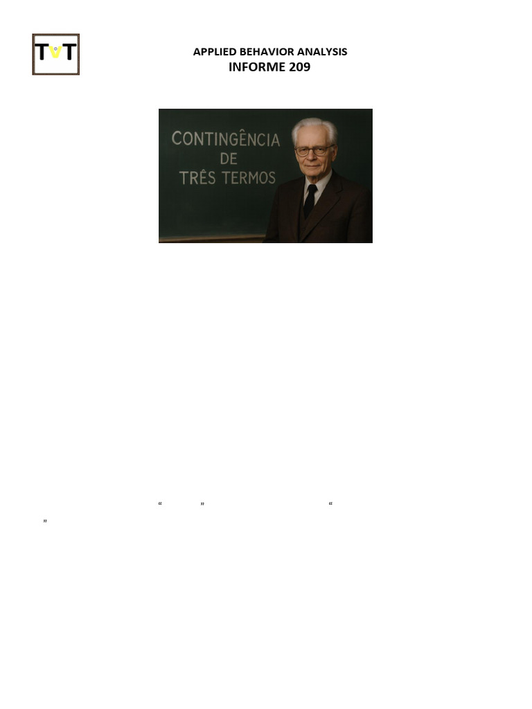 Informe 210 B. F. Skinner Vida, Obra e Legado Do Pai Do Behaviorismo ...