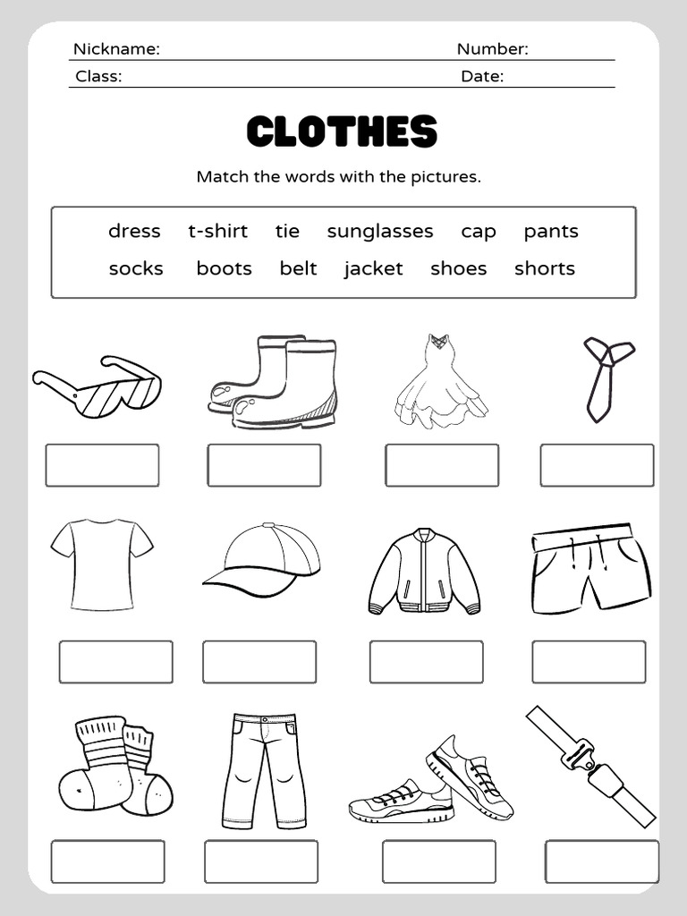Clothes Matching and Design Activities | PDF