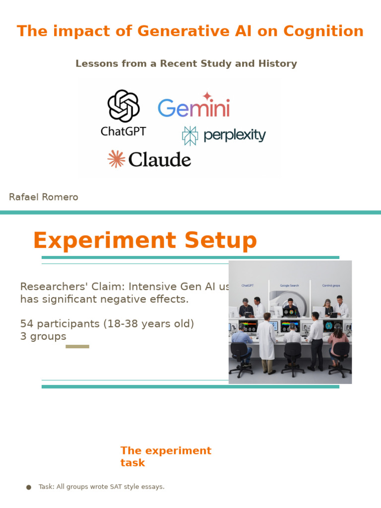 The Impact of Generative AI On Cognition | PDF | Intelligence (AI) & Semantics | Artificial ...