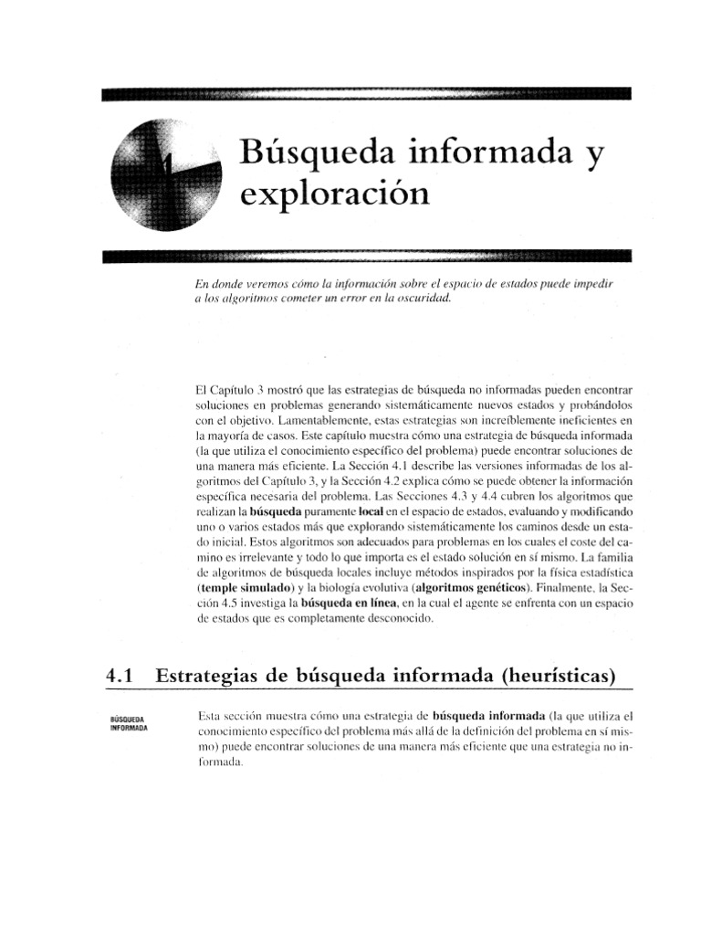 Russell Norving Inteligencia Artificial Un Enfoque Moderno-Cap 4 | PDF