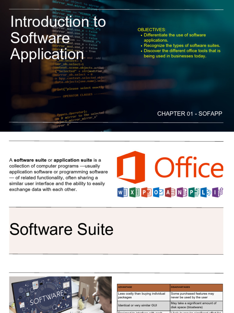 CHAPTER 01 - Introduction To Software Application (1) .PPTX - 20251011 ...