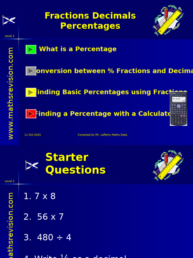Understanding Percentages with Mr. Lafferty | PDF | Percentage ...