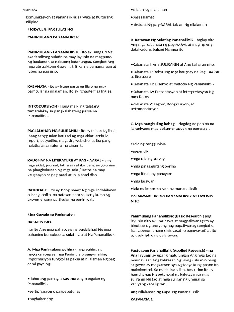 FILIPINO | PDF