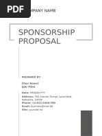Excel Sponsorship Tracker Guide | PDF | Sponsor (Commercial) | Spreadsheet