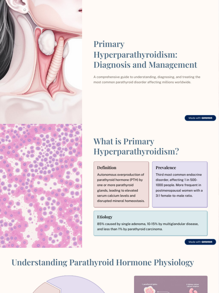 Primary Hyperparathyroidism Diagnosis and Management | PDF