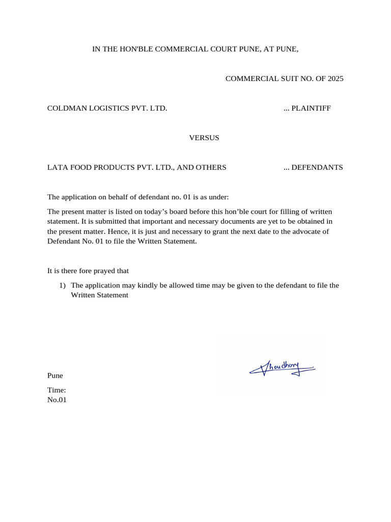 Adjournment Application 3 | PDF