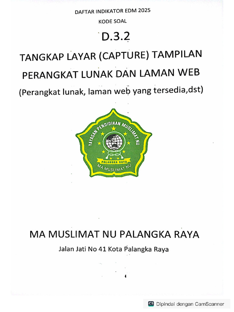 D. 3.2 Tangkap Layar (Capture) Perangkat Lunak Dan Laman Web | PDF