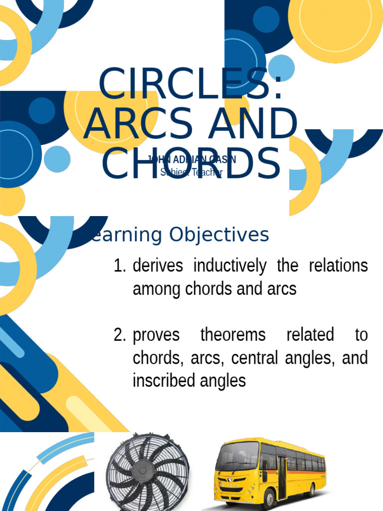 Real-Life Chords and Circles Explained | PDF | Circle | Angle