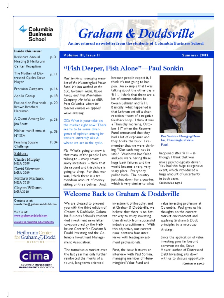 Paul Sonkin on Market Uncertainty | PDF | Politics