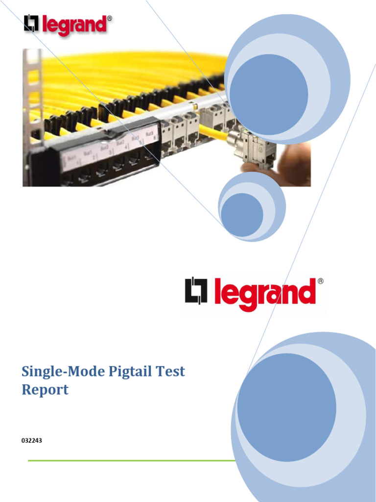 Single-Mode Pigtail Test Report 032243 | PDF
