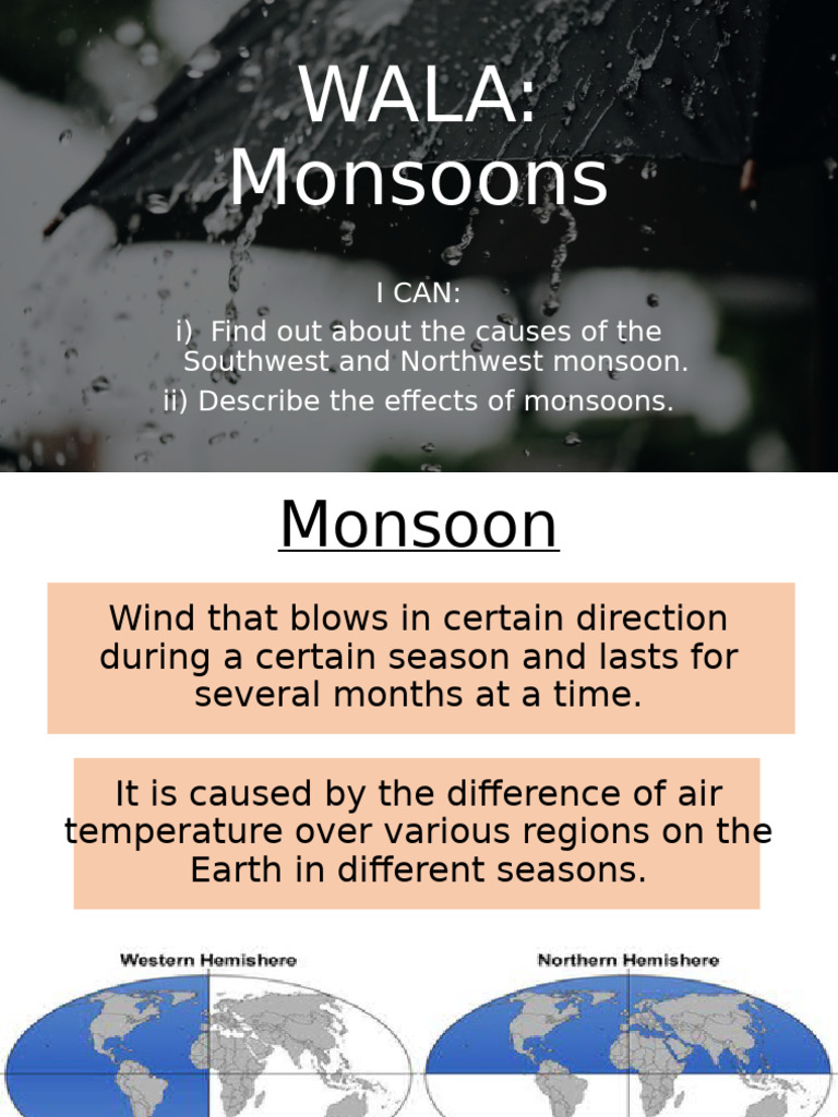 Unit 10 Monsoon (Singapore Syllabus) | PDF