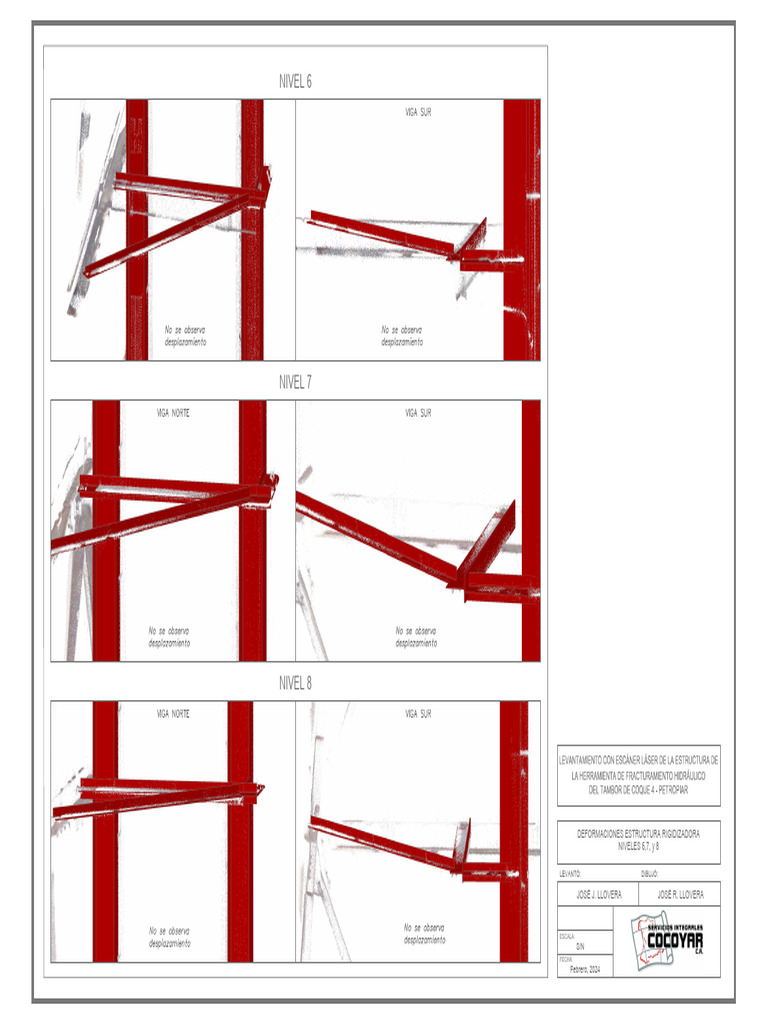 Deformaciones Estructura Rigidizadora 6,7 Y8 | PDF