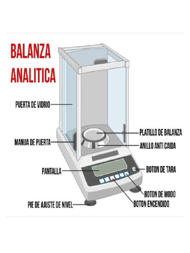 Partes y funciones de la balanza analítica | PDF