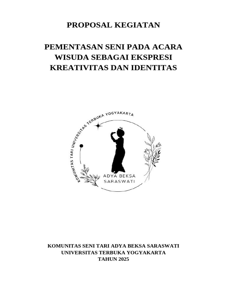 PROPOSAL Kegiatan WISUDA UT | PDF