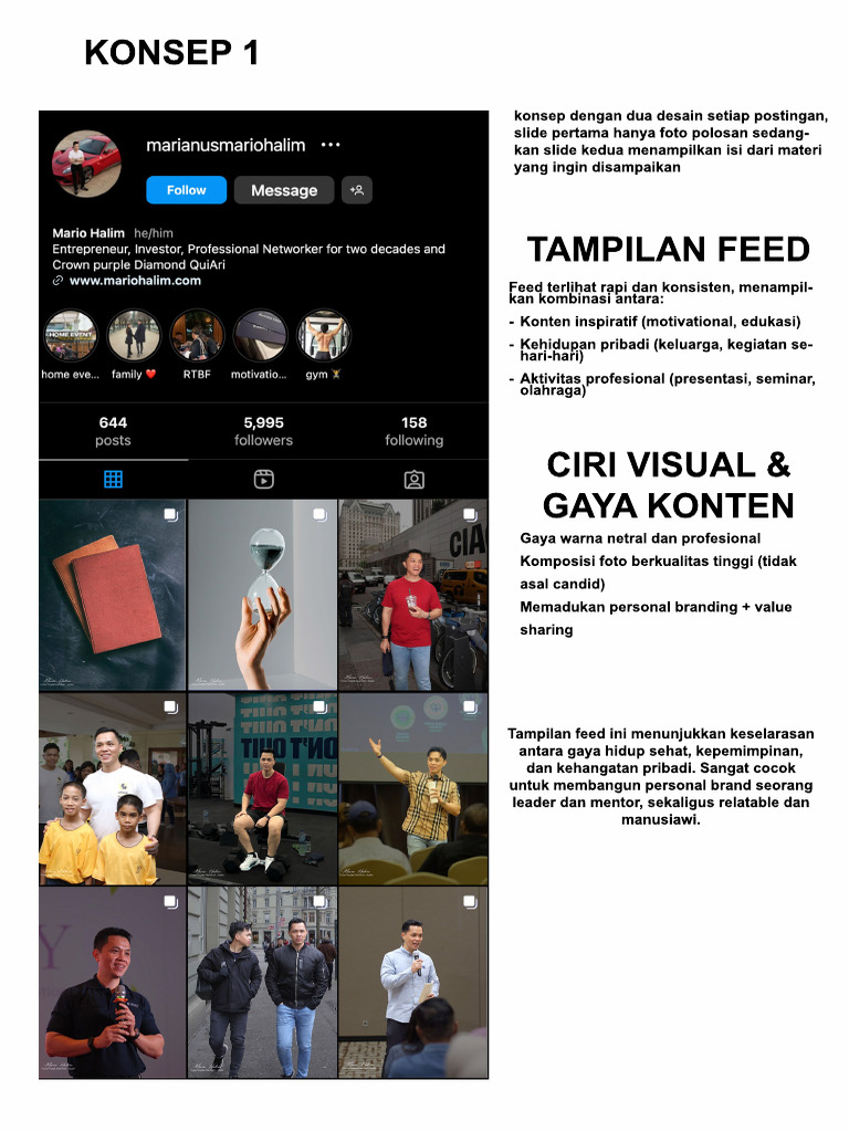 3 Konsep Tampilan Ig Pak Mario | PDF