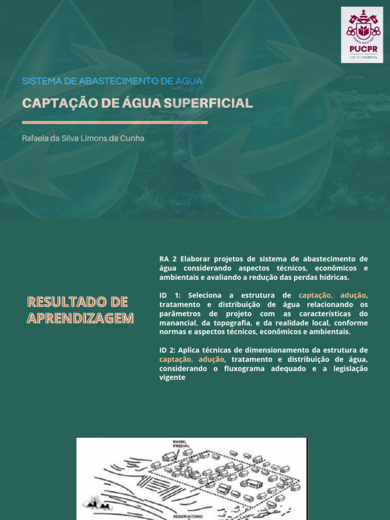 Aula 7 - Captação de Água Superficial | PDF