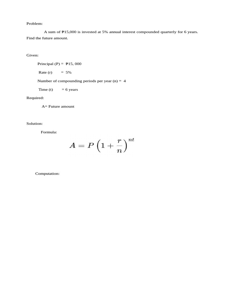 Problem No. 1 | PDF