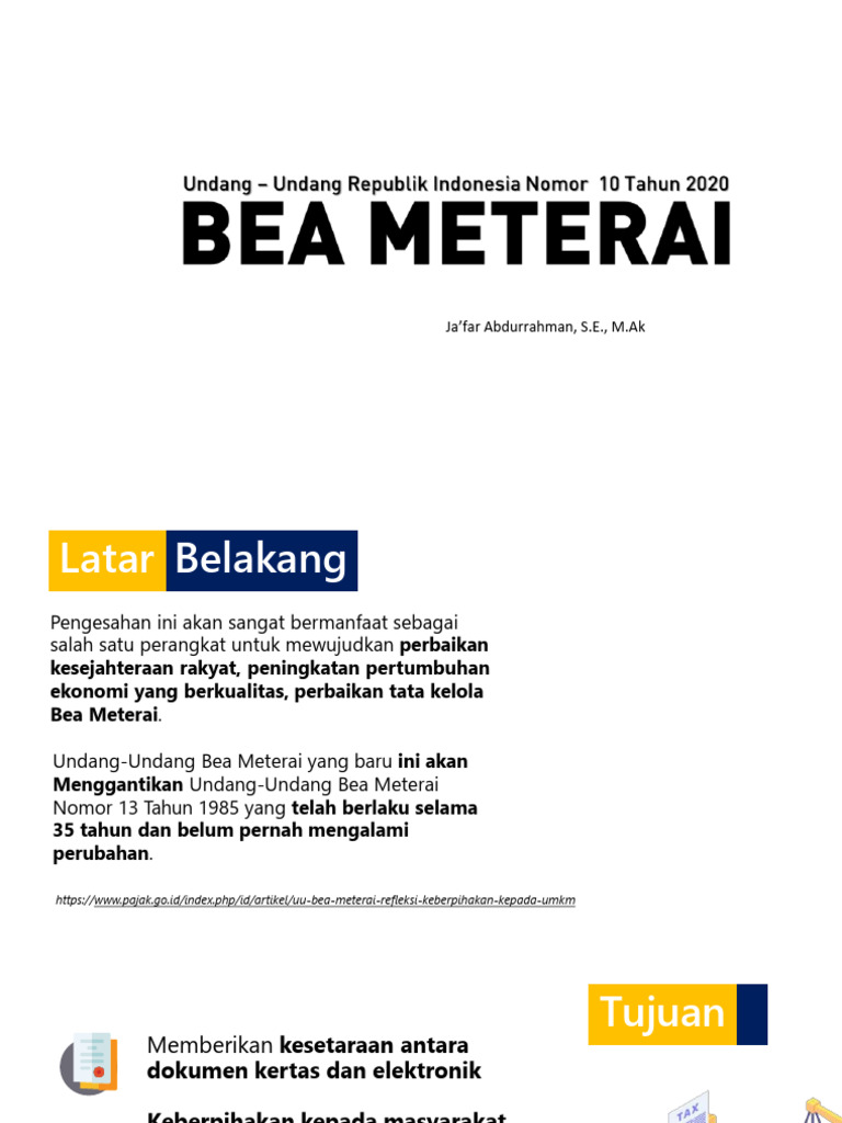 Bea Materai - Ja'Far Abdurrahman, SE., M.ak | PDF