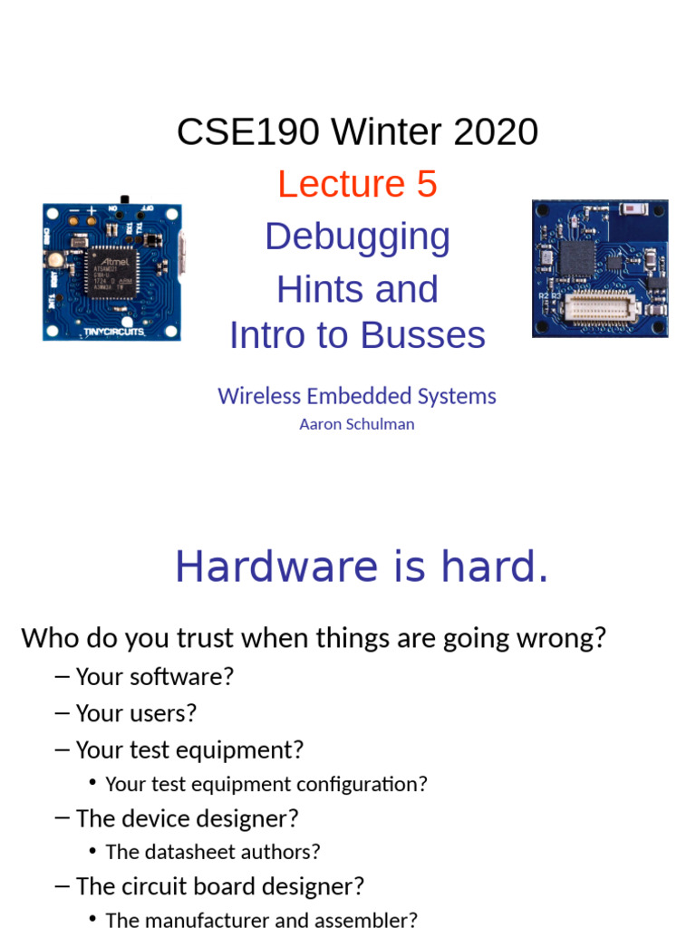 Debugging Wireless Embedded Systems | PDF | Microcontroller | Booting