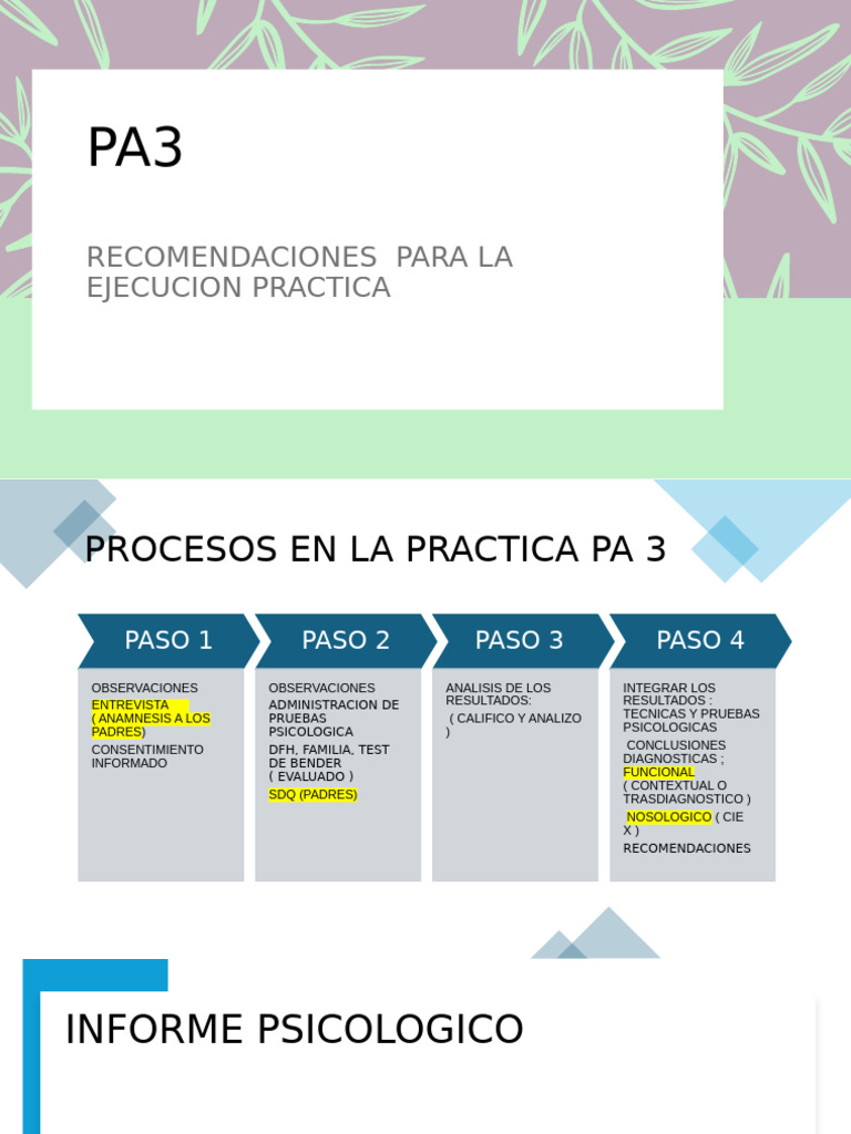 Recomendaciones Practica Pa3 | PDF