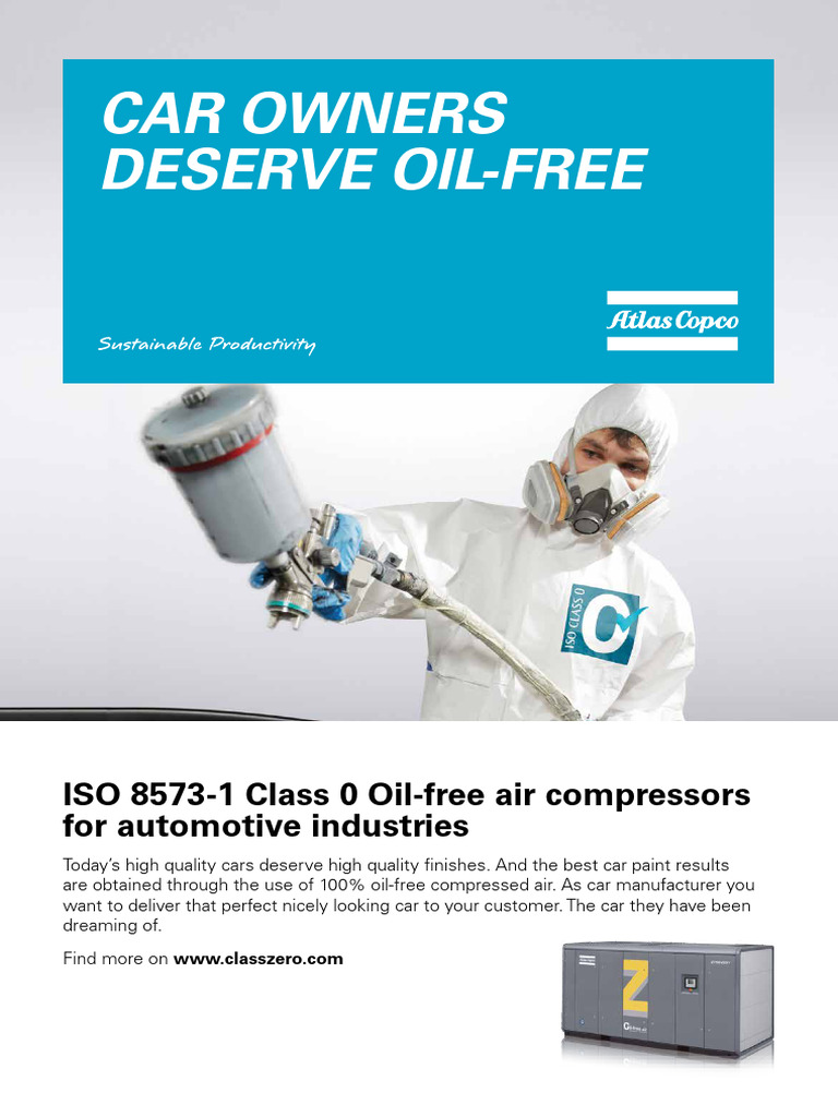 Car Owners Deserve Oil-Free: ISO 8573-1 Class 0 Oil-Free Air ...