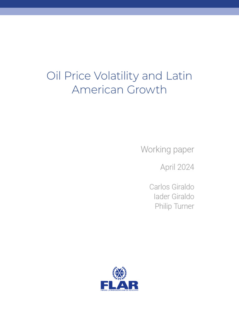 Paper Oil Price Volatility And Latin American Growth Pdf Price Of
