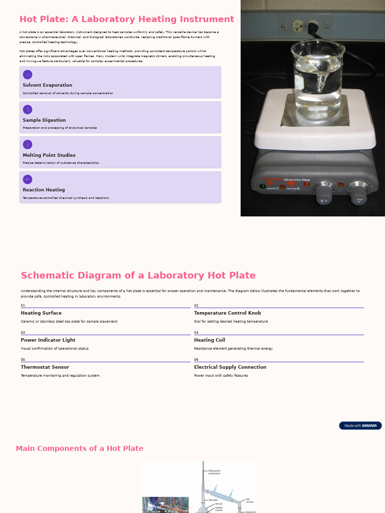 Hot Plate A Laboratory Heating Instrument | PDF | Heat | Electric Generator