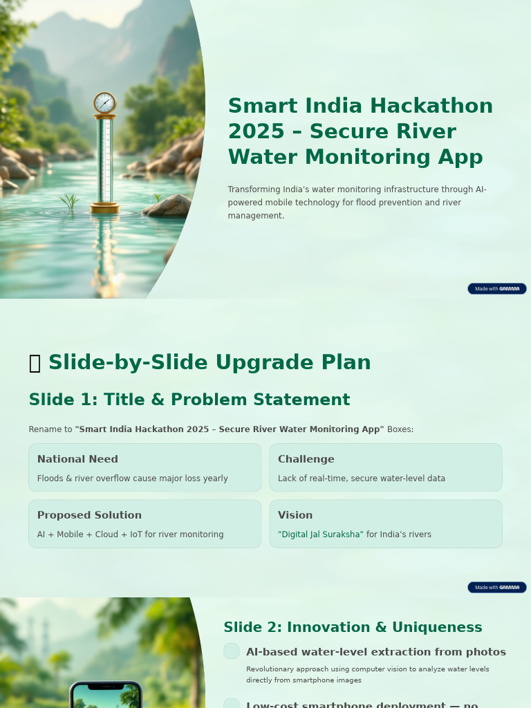 AI-Powered River Monitoring App 2025 | PDF | Cloud Computing ...