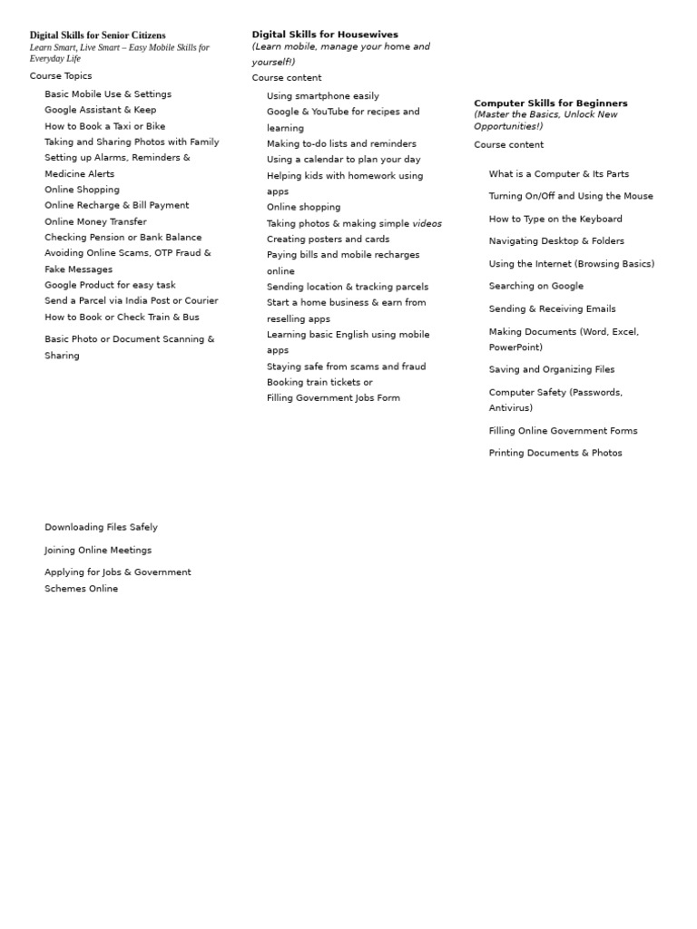 Courses in Excel Marathon | PDF | Computing | Software