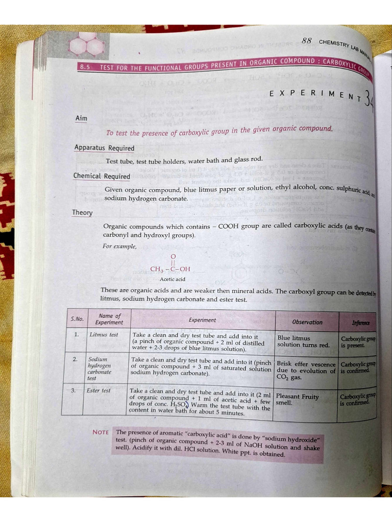 Organic Functional Group.. | PDF