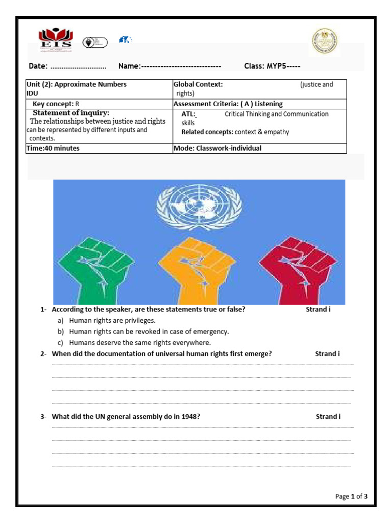 What Are The Universal Human Rights | PDF