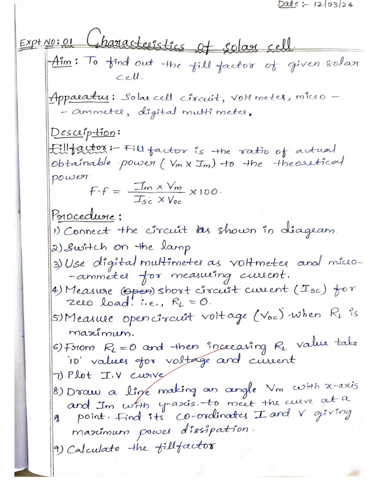Solar Cell | PDF
