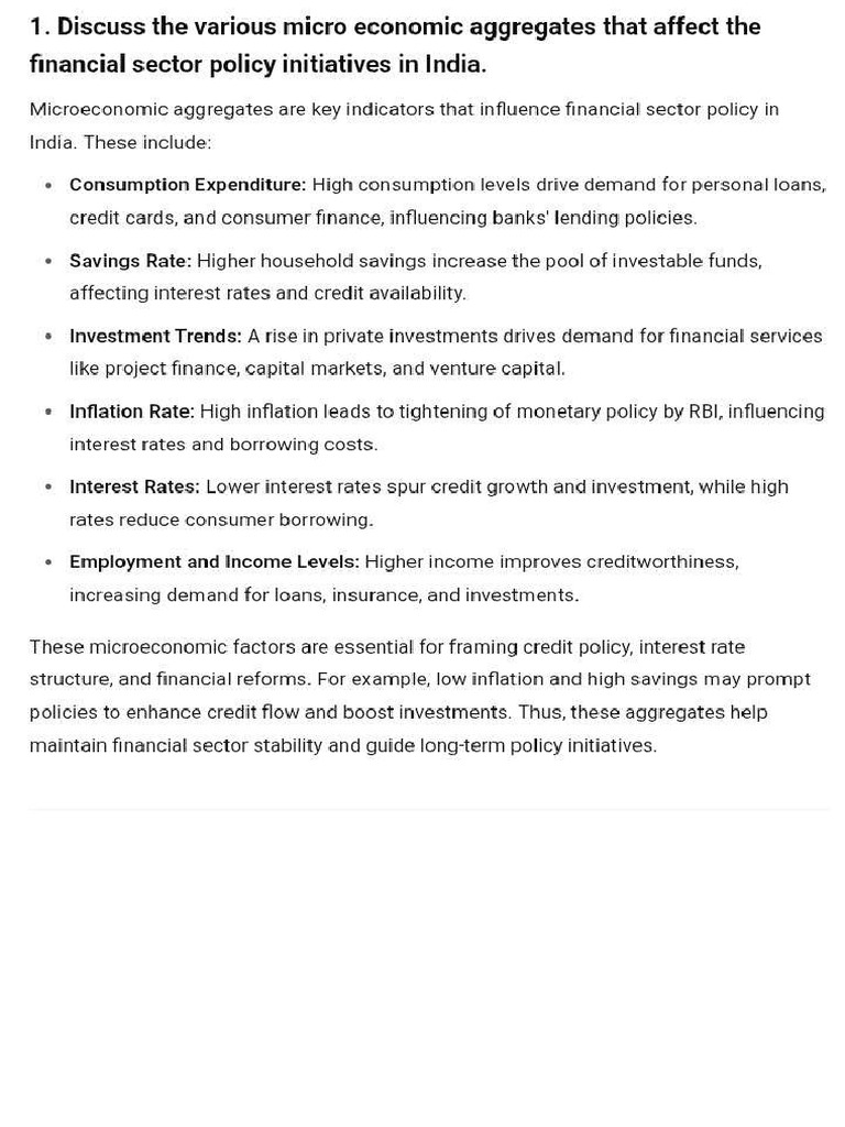 Financial Services 10 Marks Answer Key | PDF