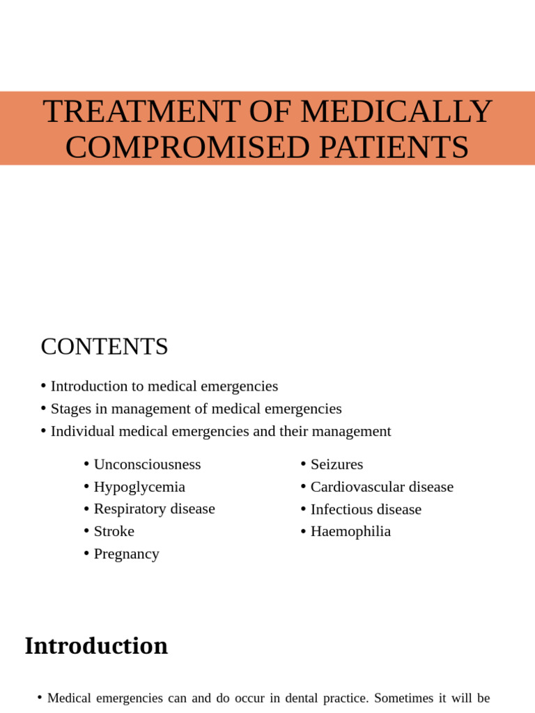 Management of Medical Emergencies | PDF | Myocardial Infarction ...