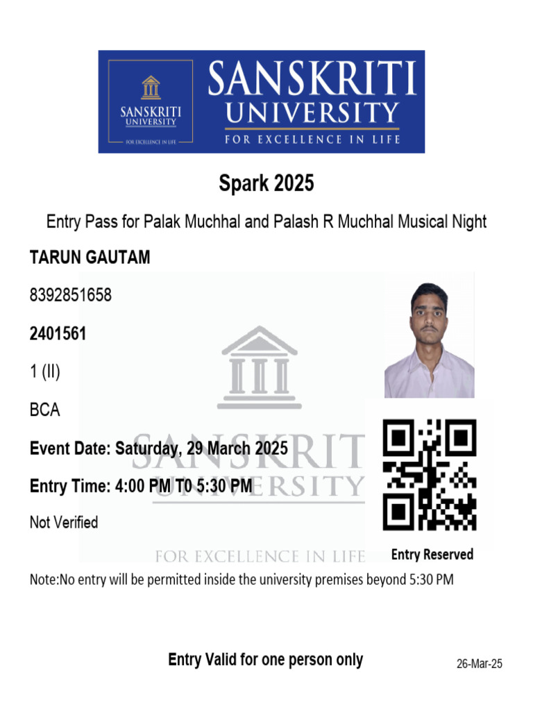 Event Gate Pass | PDF