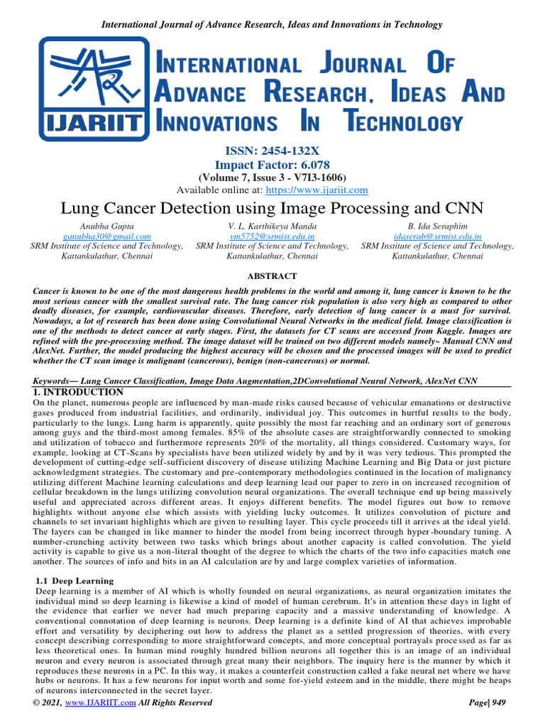 Lung_Cancer_Detection_using_Image_Proces | PDF | Deep Learning ...