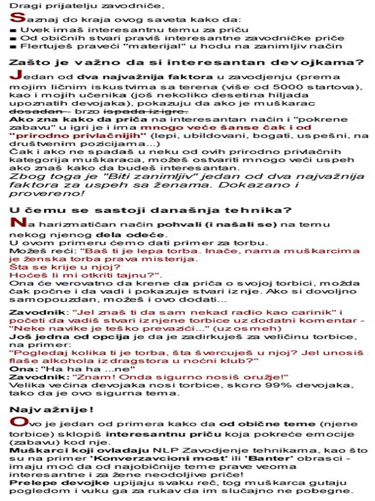 Dva Najvaznija Faktora Privlacnosti | PDF