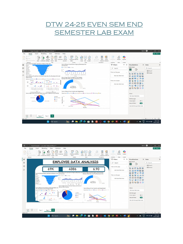 DTW 24-25 Even Sem End Semester Lab Exam | PDF