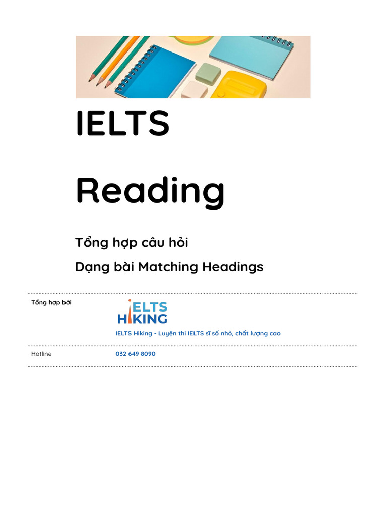 IELTS Reading: Matching Headings Guide | PDF