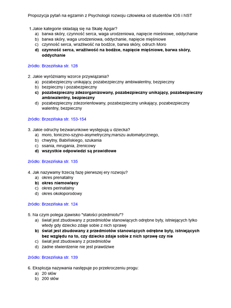 15 Pytan Do Kondzia Propozycja Pytan Rozwojowka | PDF