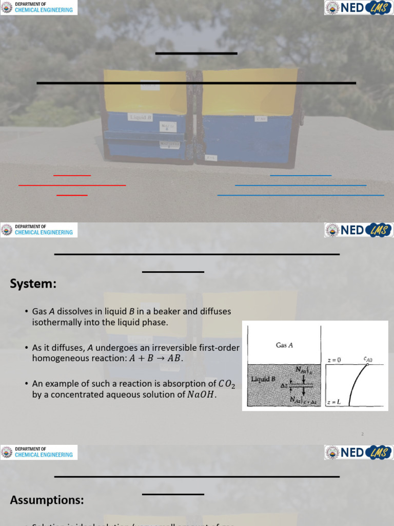 Lecture 18 Diffusion With A Homogeneous Reaction | PDF | Diffusion ...
