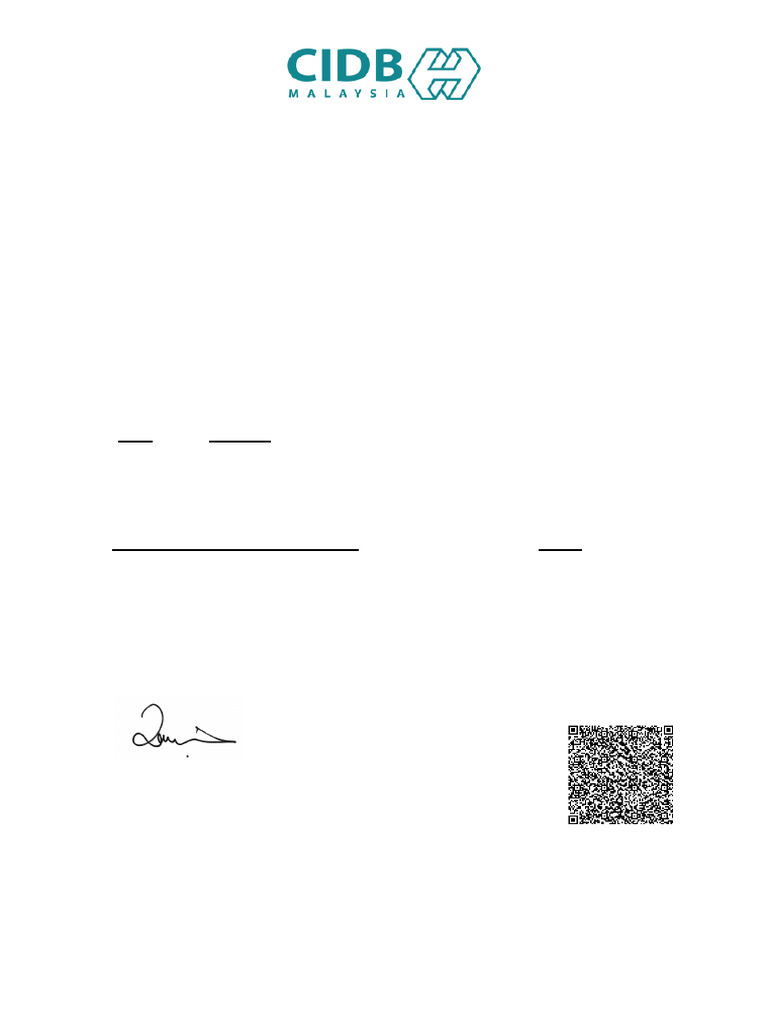 SPKK Cidb MBJ | PDF